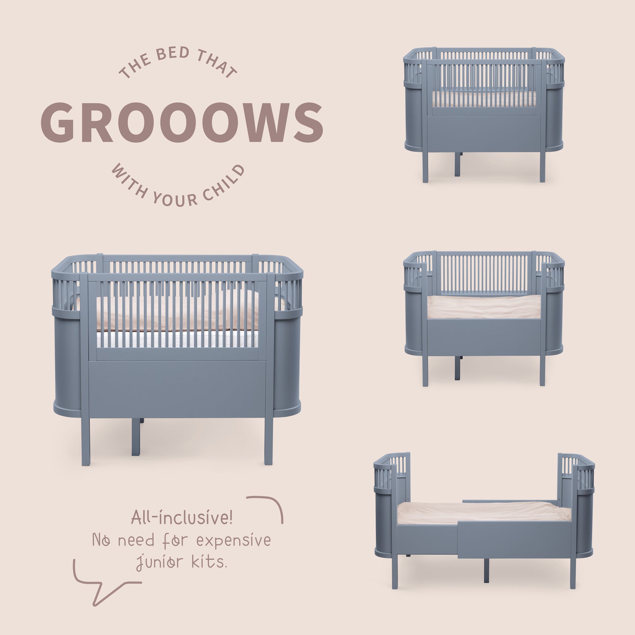 Blå Sebra Seng | Se Hele Udvalget af Sebra Senge – sebra.dk